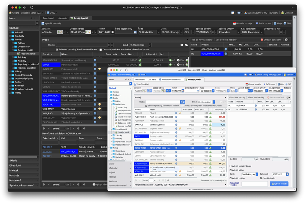 Účetní program pro mac | Allegro Software