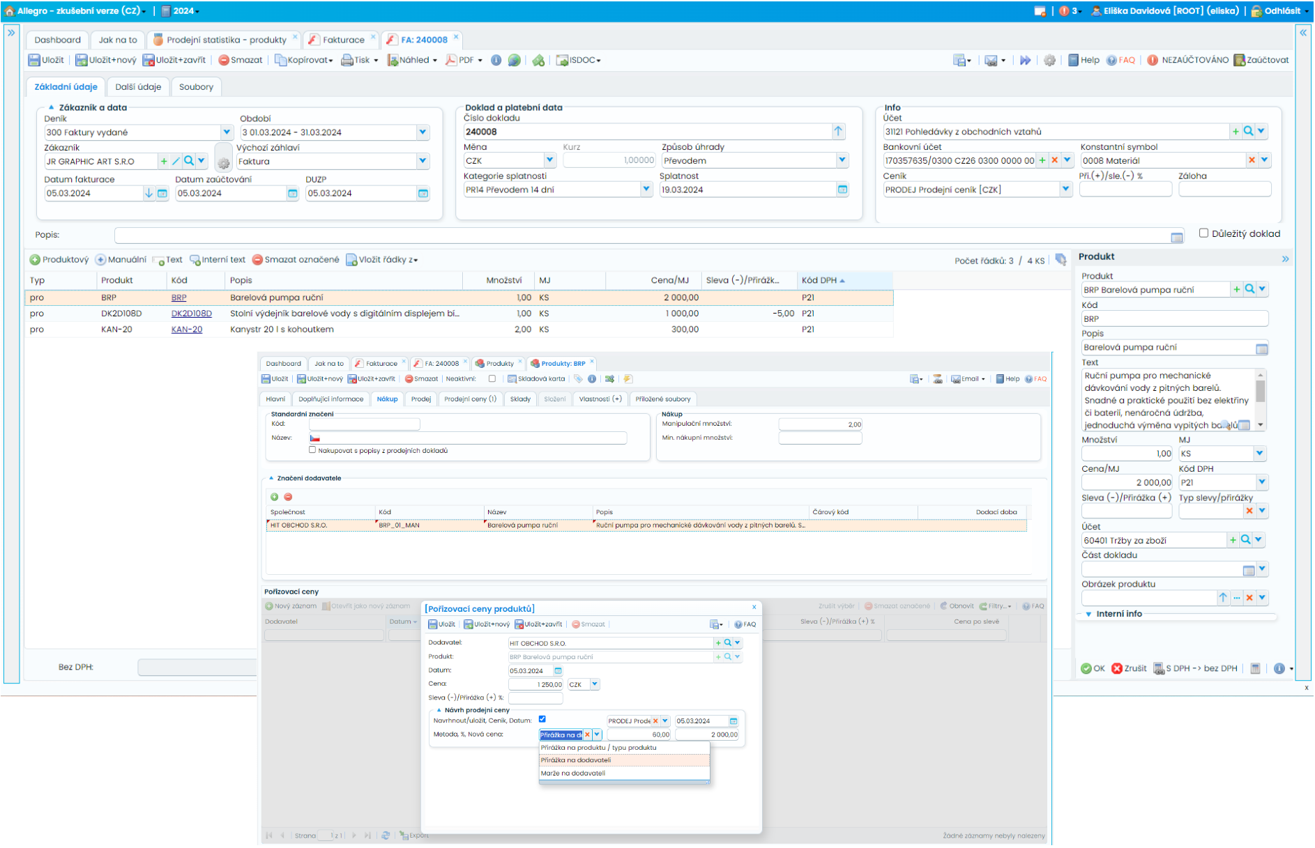 Fakturační program | Allegro Software